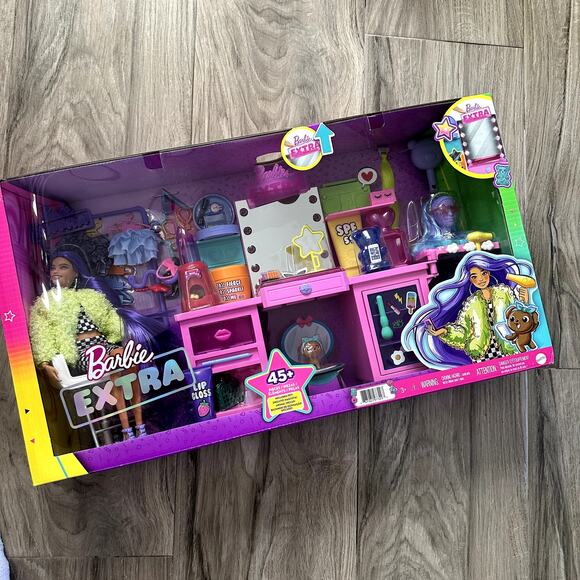 Barbie | Toys | Barbie Extra Doll Vanity Playset With Exclusive Doll ...